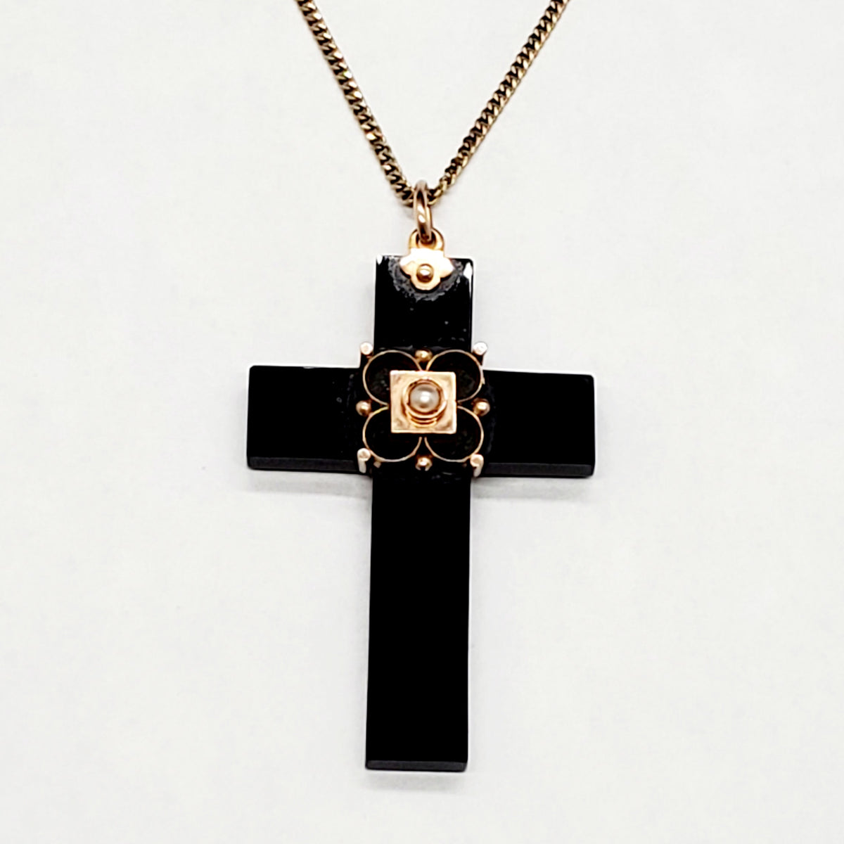 Victorian Black Onyx Cross – kahnfinejewelry